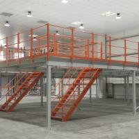 China Multi Layer Steel Structure Mezzanine Rack with Powder Coating Antirust Finishing and Customizable Size for sale
