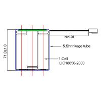 China Rechargeable Li-ion Battery Pack LIC18650 11.1V 4000mAh for Industrial Devices for sale