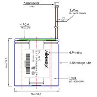 China Rechargeable Li-ion Battery Pack 18650 11.1V  6000mAh for sale