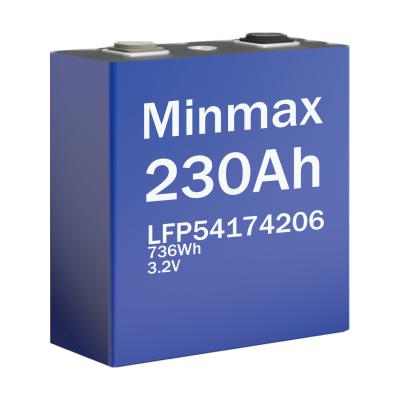 China Prismatic LiFePO4 Cell 3.2V 230Ah LFP54174206 -20°C to +60°C Energy Storage for sale