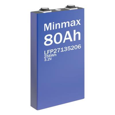 China Prismatic LiFePO4 Cell 3.2V 80Ah LFP27135206 for Energy Storage -20°C to +60°C for sale