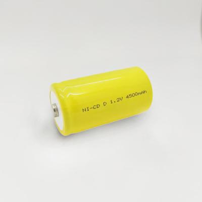 China High Temperature Ni-Cd Battery 1.2V 4500mAh Charge Discharge -20℃ to +70℃ for sale