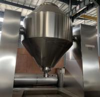 China Double Cone Rotary Conical Vacuum Rotary Dryer Machine For Vegetables Sugar  Salt Wet Powder Granule for sale