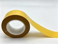 China Yellow 100μm Thickness Double Sided PET Tape with Acrylic Adhesive for Electronics and Plastic Bonding for sale