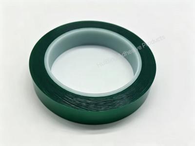 China 55μm Green PET Silicone Tape with 180℃ Heat Resistance and Residue-Free Peeling for Electronics Protection for sale