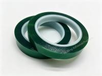 China 55μm Green PET Silicone Tape with 180℃ Heat Resistance and Residue-Free Peeling for Electronics Protection for sale
