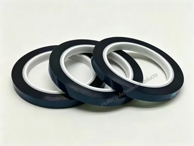 China 55μm Dark Blue PET Silicone Tape 180°C Heat Resistant for LCD Protection and Masking for sale