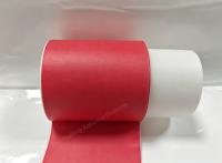 China Red High Adhesion Easy Tear Silicone Masking Tape 200um Thickness for Professional Painting for sale