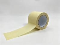 China 180μm Thickness Heat-resistant Light Yellow Masking Tape for Furniture and Industrial Use for sale