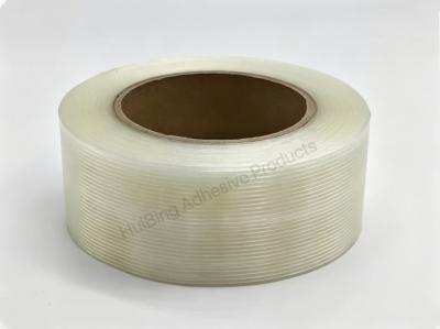 China 140μm Thickness Heat-resistant Hot Melt Adhesive Fiber Tape with High Tensile Strength for Packaging and Pipe Bundling for sale