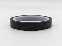 China 55um Thickness Black PI Tape with Silicone Adhesive for High-Temperature Resistance for sale