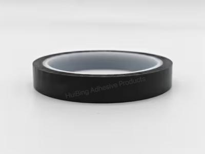 China 55um Thickness Black PI Tape with Silicone Adhesive for High-Temperature Resistance for sale