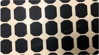 China Matte Black Irregular Shape Mylar Polyester Film 0.3mm Silicone Coated Fabric for sale