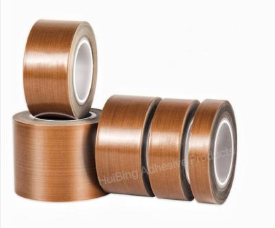 China Waterproof Cloth PTFE Adhesive Tape Brown Heat Insulation for sale