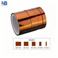China Electronic Components Amber 0.03mm Kapton Polyimide Tape , Kapton Tape Insulation Voltage for sale
