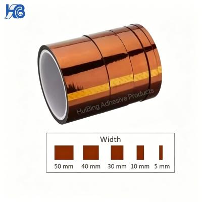 China Electronic Components Amber 0.03mm Kapton Polyimide Tape , Kapton Tape Insulation Voltage for sale