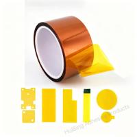 China Electronic Components Amber 0.03mm Kapton Polyimide Tape , Kapton Tape Insulation Voltage for sale