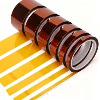 China Electronic Components Amber 0.03mm Kapton Polyimide Tape , Kapton Tape Insulation Voltage for sale