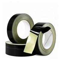 China Acetic fabric cloth tape Black high adhesion and can temperatures up to 130℃ for sale