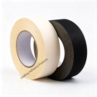 China Acetic fabric cloth tape Black high adhesion and can temperatures up to 130℃ for sale