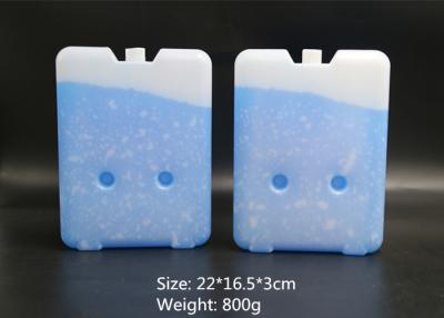 China 800g Durable Flat Gel Cooling Ice Cooler Brick For Refrigerator Truck for sale
