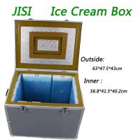 China PU + Vacuum Insulation Material Ice Cream Cooler Box For -22C Frozen for sale