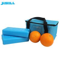 China Blue Plastic Hard Ice Cooler Brick Cooling Elements Ice Packs for sale