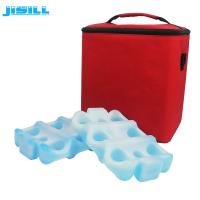 China Chill Liquid Freezer Pack HDPE Ice Cooler Brick Customized For Beer Cooling for sale