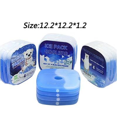 China 130ml Fit & Fresh Cool Coolers Slim Lunch Ice Packs Hard Plastic Material Ice Bags for sale