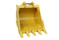 China Komatsu PC200 Excavator Digging Bucket With 0.9-5 Cbm Volumn Yellow Color for sale