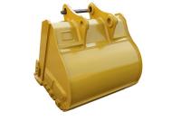 China Komatsu PC200 Excavator Digging Bucket With 0.9-5 Cbm Volumn Yellow Color for sale