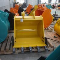 China Komatsu PC200 Excavator Digging Bucket With 0.9-5 Cbm Volumn Yellow Color for sale