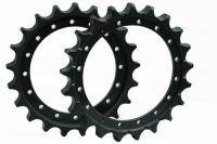 China Black Color Excavator Sprocket Wheel Undercarriage Parts for sale
