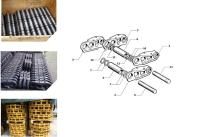 China Bulldozer / Excavator Track Chain Undercarriage Parts Track Link Assembly for sale