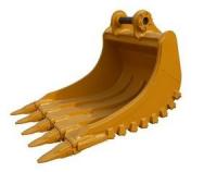 China Excavator Rock Bucket With Teeth , Wheel Loader Bucket For Mining for sale