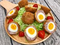 China Automatic Scotch Egg Encrusting Machine 800-1200 pcs/hour with 3kW Power and Stainless Steel Construction for sale