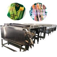China 1300kg/h Chocolate Enrober Machine with Air Cooling for Pocky Sticks Double Coating Production Line - 800-1200 Sticks/Min for sale