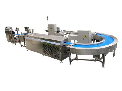 China Three Layer Protein Bar Production Line with 220V Papa Encrusting Machine for Chocolate Coating and Automated Processing for sale