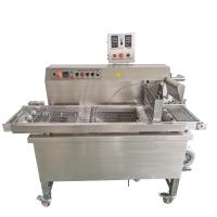China 60KG Electric Chocolate Enrober Machine 220V 3.1kW with 6-Zone Cooling Tunnel for Industrial Confectionery Production for sale