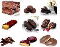 China 400mm Chocolate Enrober Machine 200-300 kg/h 220V/380V for Wafer Cookies Biscuits for sale