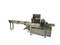 China Automatic Bread Packing Machine Flow Wrapping Machine 35-150 Bags Per Minute for sale
