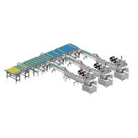 China Automatic Flow Pack Packaging Machine for Bakery Foods Swiss Rolls Cube Cakes 120 Packs per Minute for sale