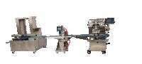 China Automated Chicken Breast Dog Food Encrusting Line 200% Productivity Boost with Cutter and Tray Arranger for sale