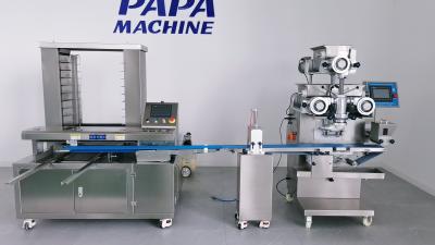 China Fully Automatic Date Bar Cutting Machine P188 40-120pcs/min Tray Arranging for sale