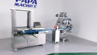China Fully Automatic Date Bar Cutting Machine P188 40-120pcs/min Tray Arranging for sale