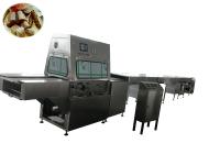 China Chocolate Dipping Machine for Date Bars Cookies Cakes 400mm Belt Width 380V for sale