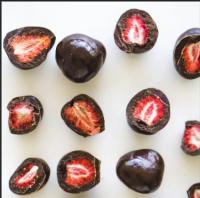 China Dry Strawberry Chocolate Enrobing Machine 80-150kg/h Freeze Dried Fruit Coater for sale