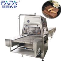 China Granola Bar Chocolate Enrober Machine with Cooling Tunnel 400-1200mm Belt Width 380V for sale
