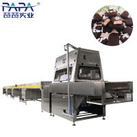China Granola Bar Chocolate Enrober Machine with Cooling Tunnel 400-1200mm Belt Width 380V for sale