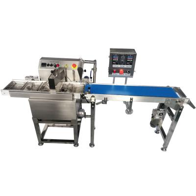 China Stainless Steel 304 Chocolate Enrobing Machine 220V Single Phase 15kg Batch for sale